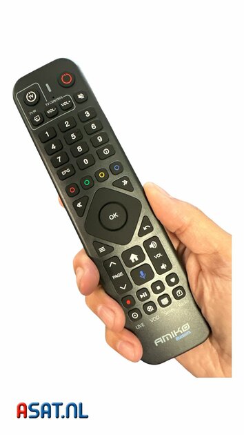 Amiko Android IR & Bluetooth Afstandsbediening - Asat.nl
