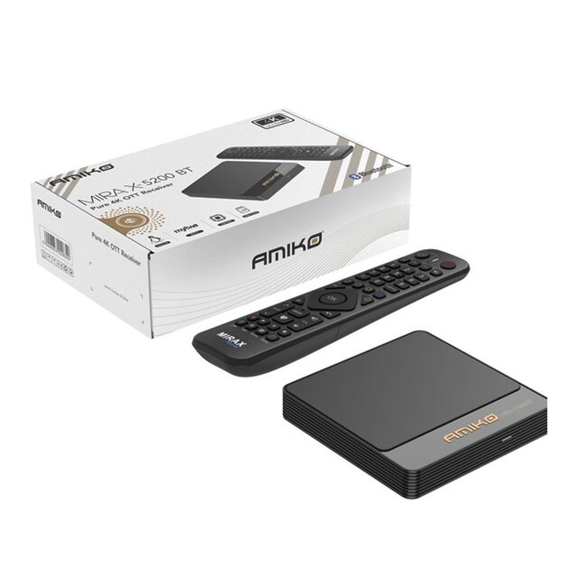 Amiko Mira X‑5200 BT – Linux TV mediastreamer – Bluetooth Editie - Asat.nl